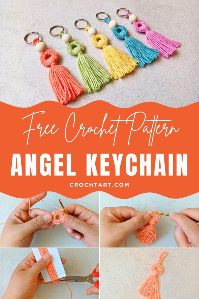 Free Crochet Angel Keychain Pattern With A Symbolic Touch - Crocht Art