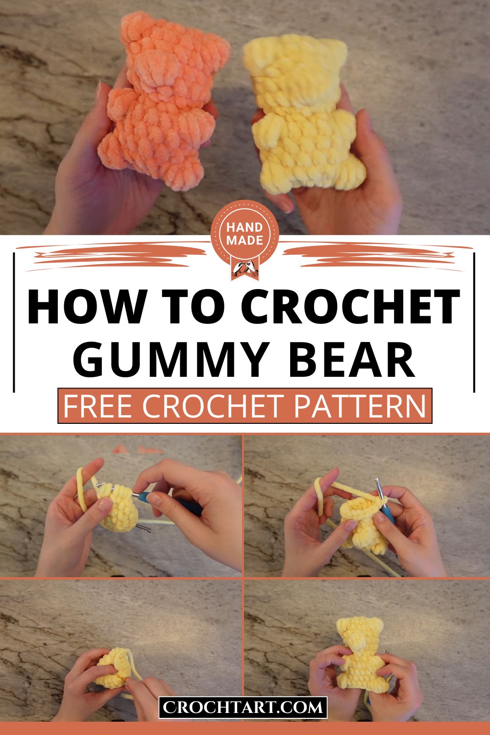 Cute Crochet Gummy Bear Pattern That’s So Adorable - Crocht Art