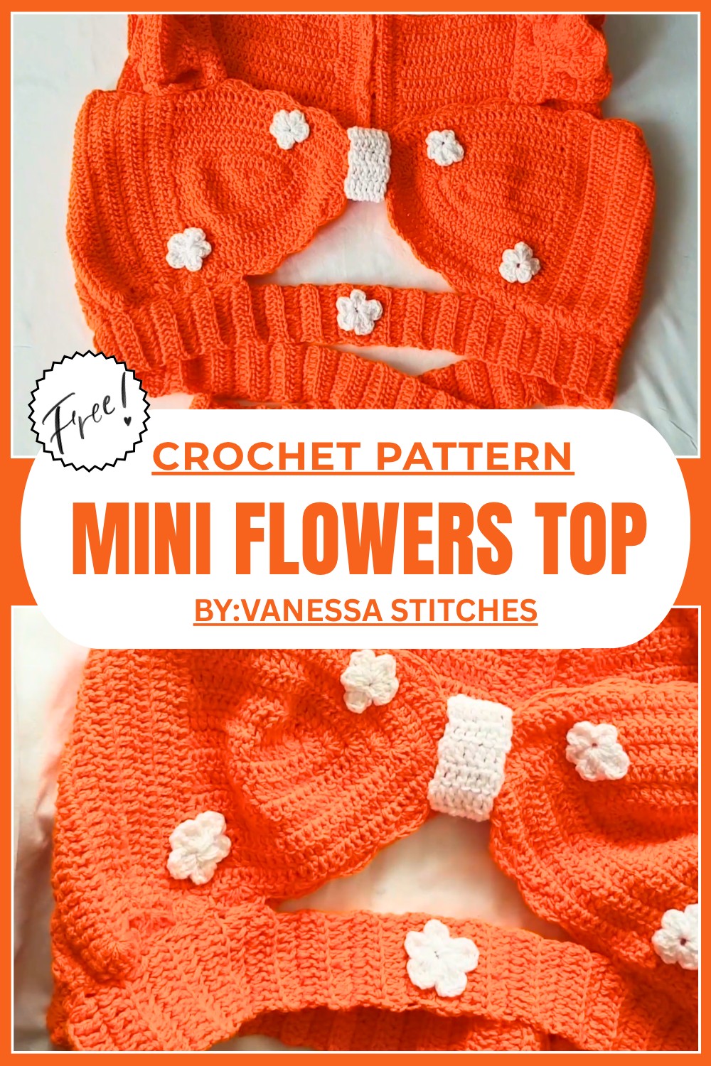 Unique Free Crochet Mini Flowers Top Pattern That Looks Absolutely ...