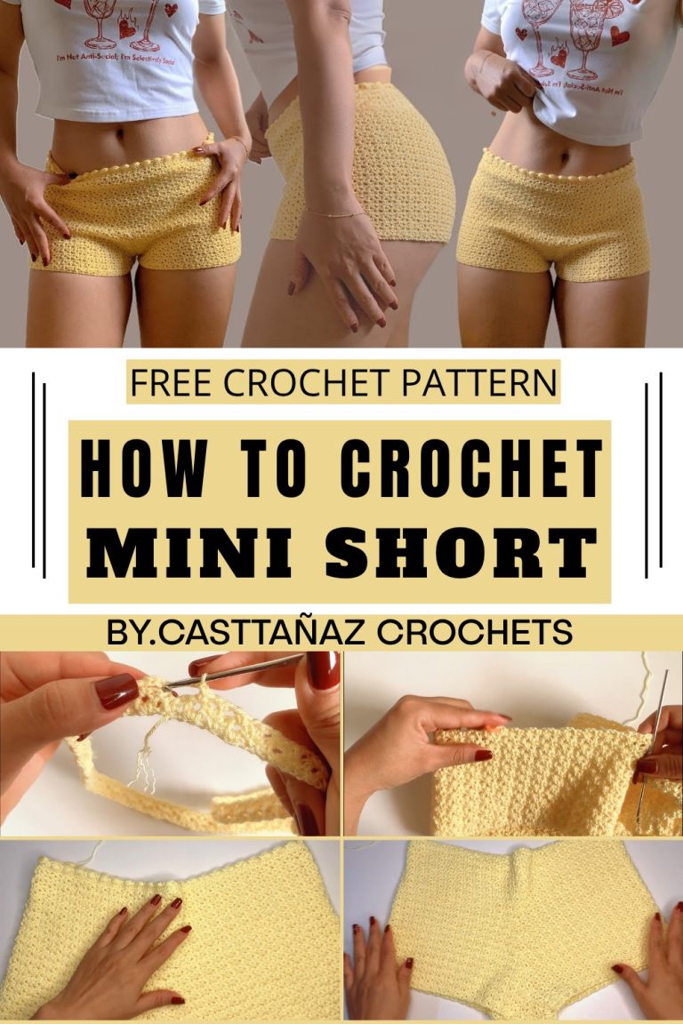 Easy Crochet Mini Shorts Pattern For Summer Days - Crocht Art