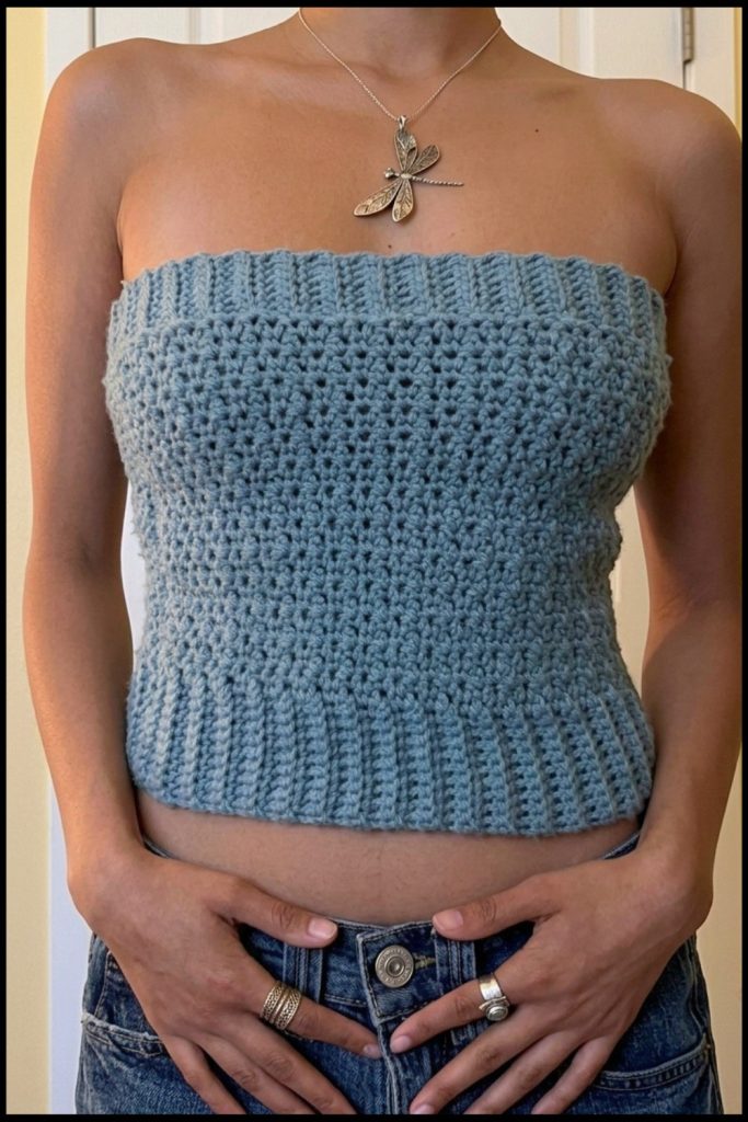 Free Crochet Tube Top Pattern for the Ultimate Summer Look - Crocht Art